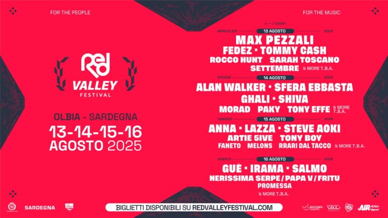 Red Valley Festival 2025: Olbia, August. - YepMeer